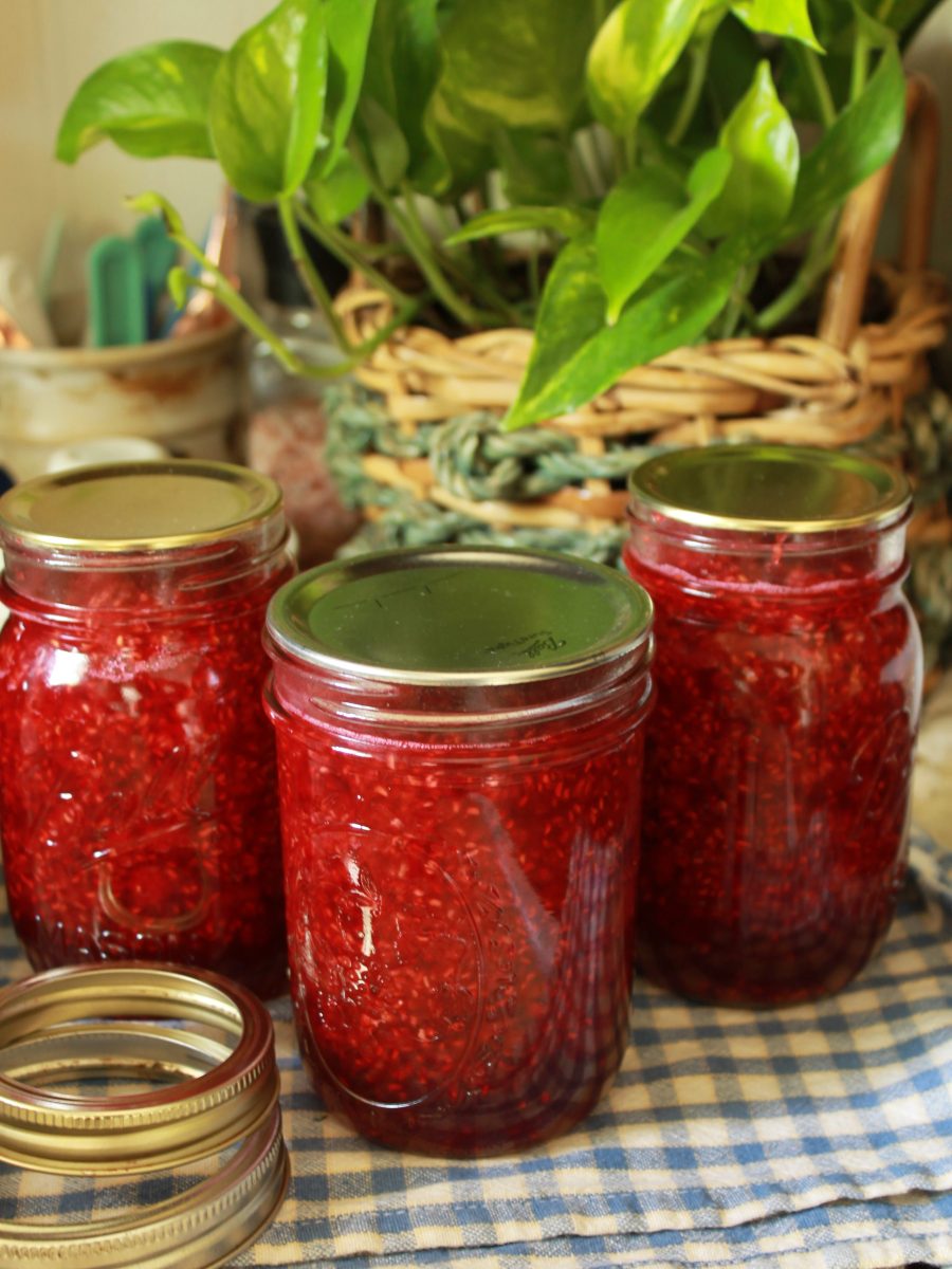 Raspberry Preserves | Water Bath Canning | The Cottage Vegetable