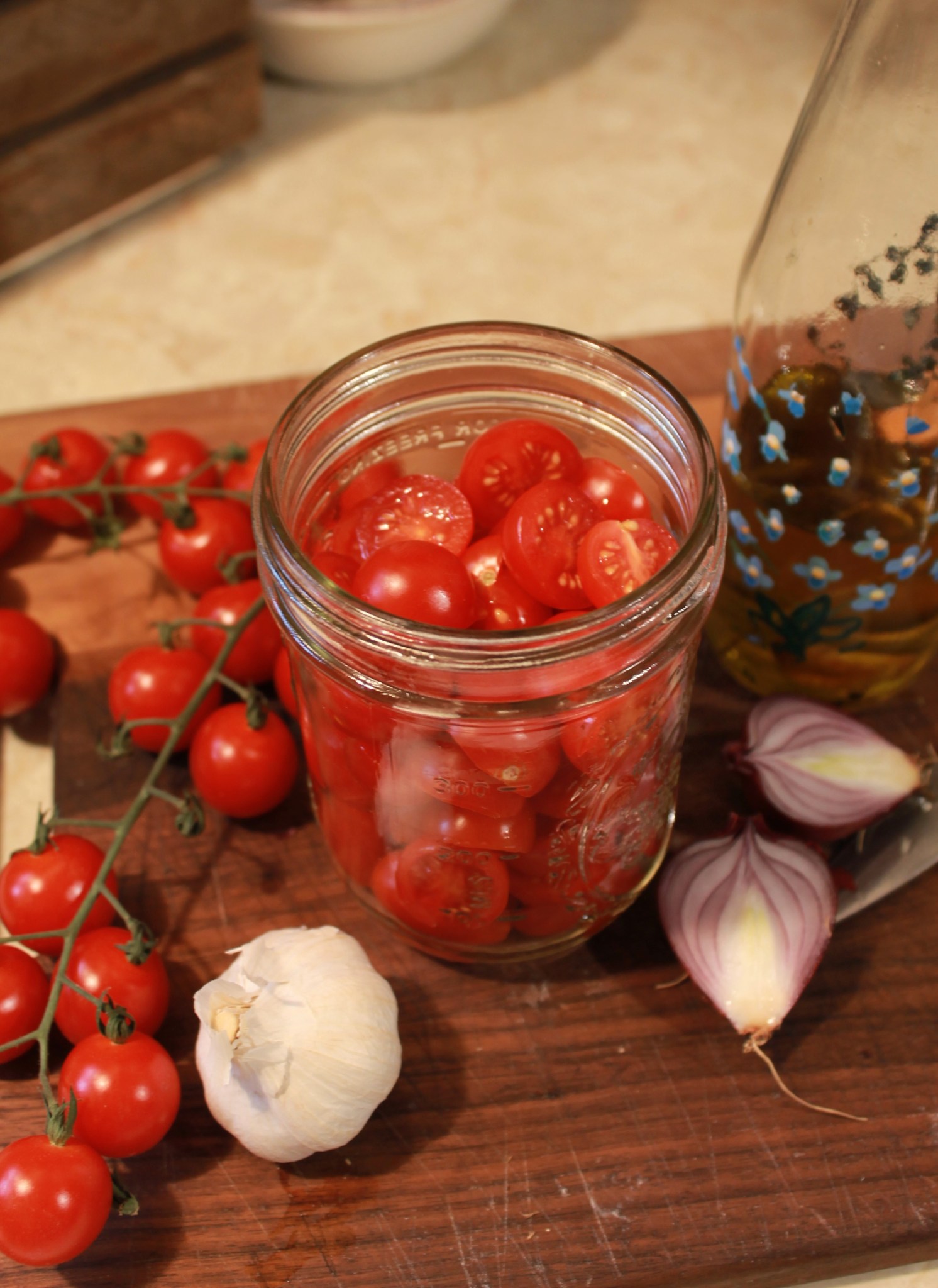 Marinated Cherry Tomatoes with Lemon Thyme | The Cottage Vegetable