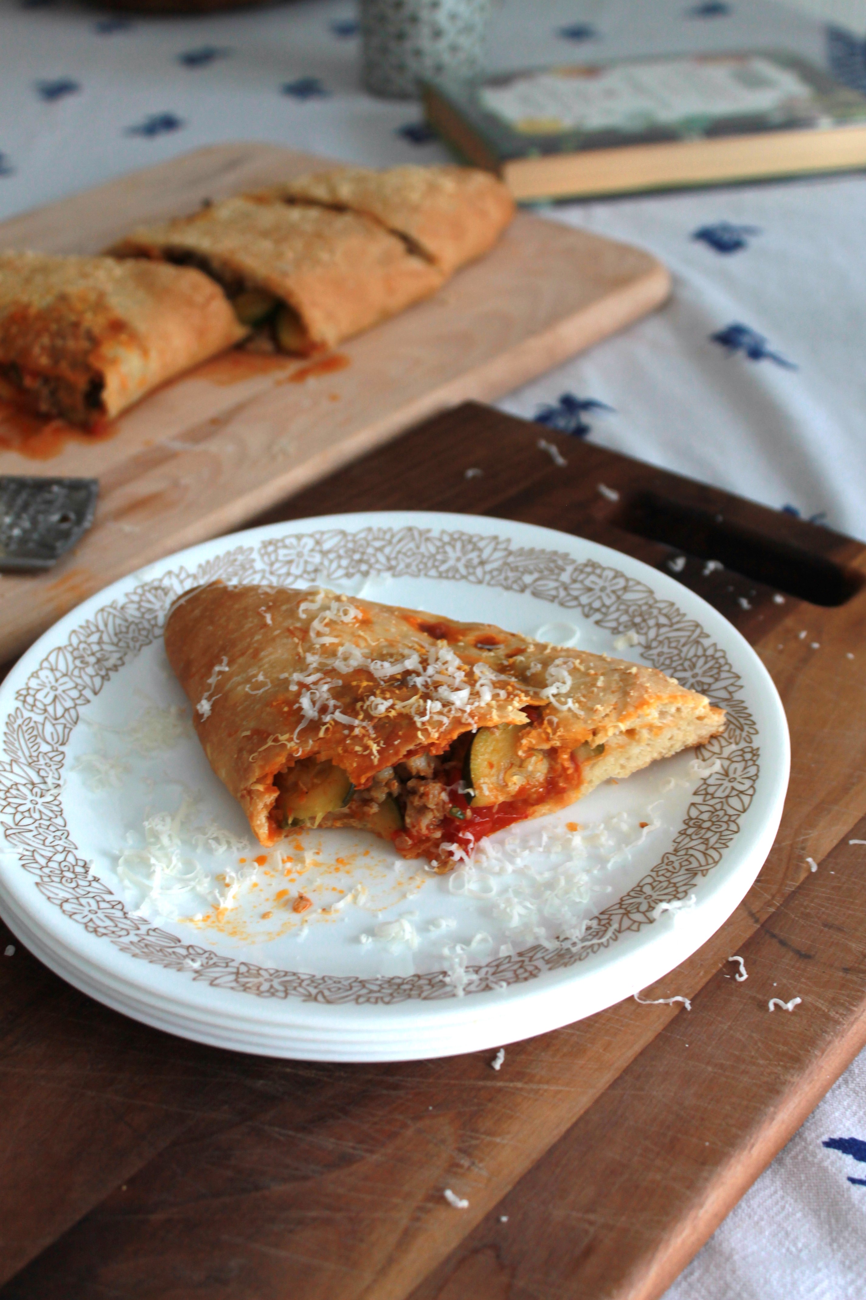 Garden Veggie Calzone Recipe | Pizza Crust from Scratch using Yeast ...