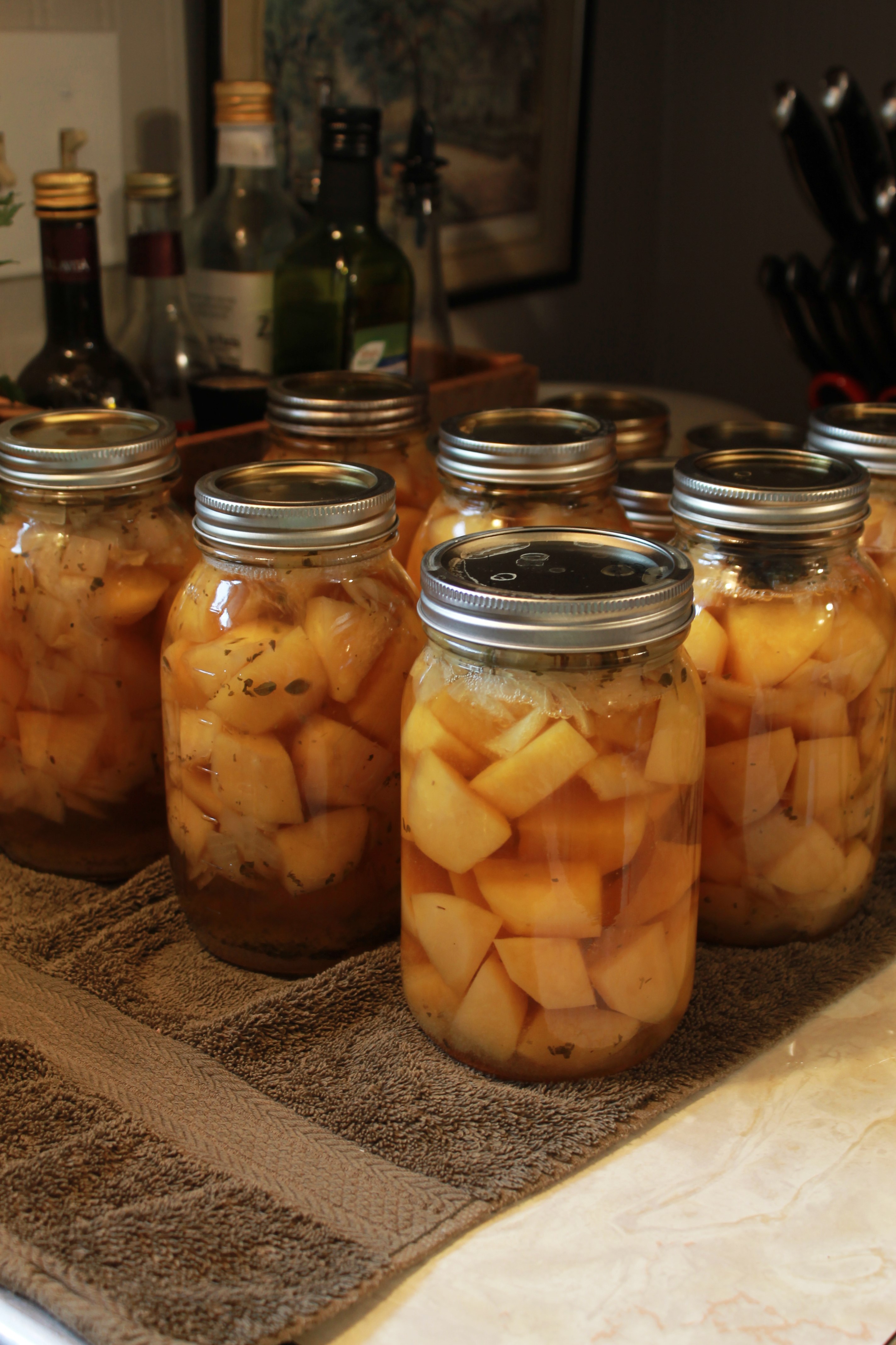 Herbed Potatoes with Onions | Pressure Canning, Raw Pack, Potatoes in ...