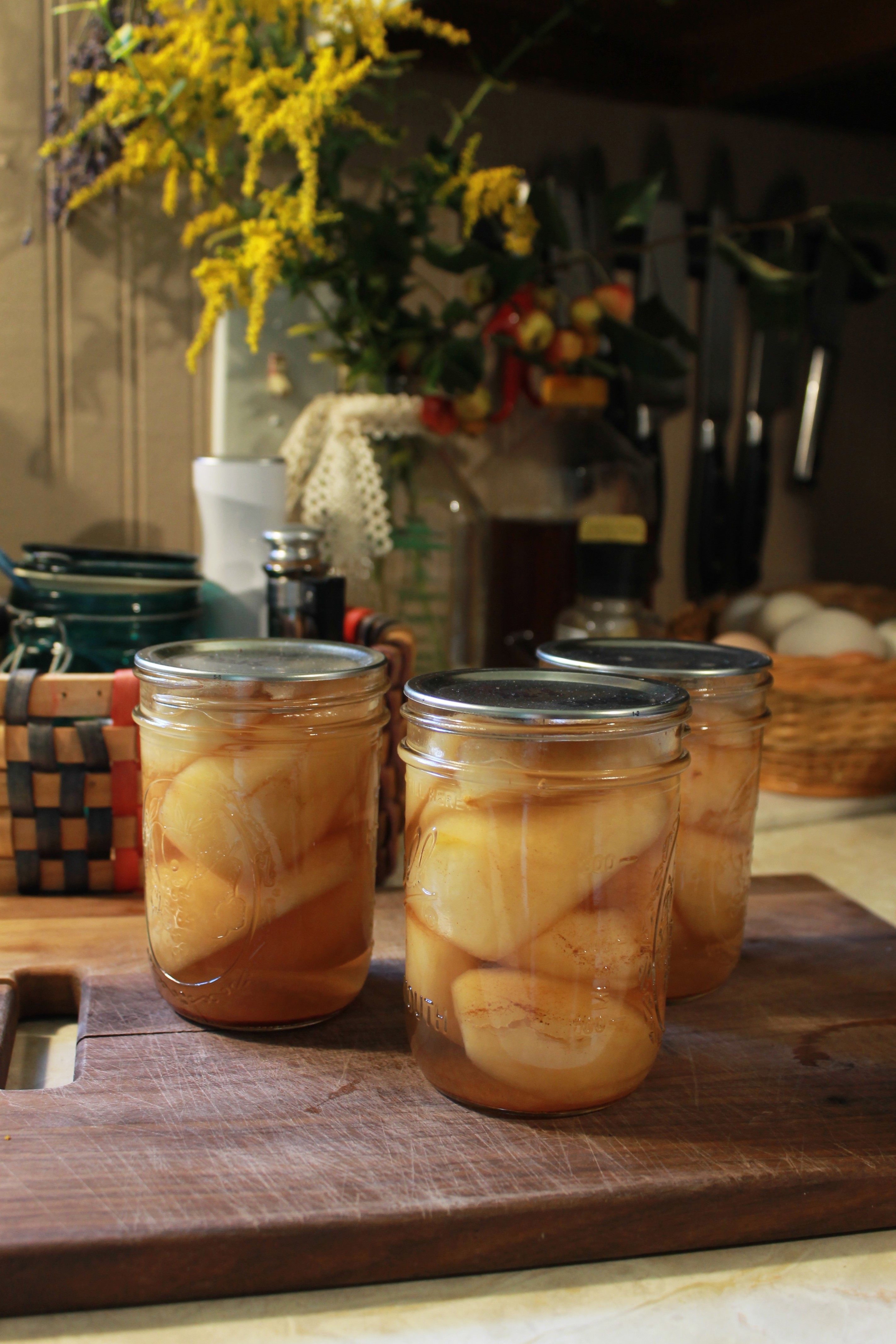 Pears in a Simple Cinnamon Syrup | Water Bath Canning | The Cottage ...